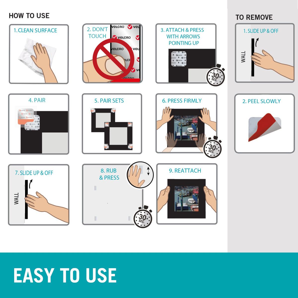 VELCRO® Brand VELCRO® Brand HANGables® Picture Hanging Strips | VELCRO ...